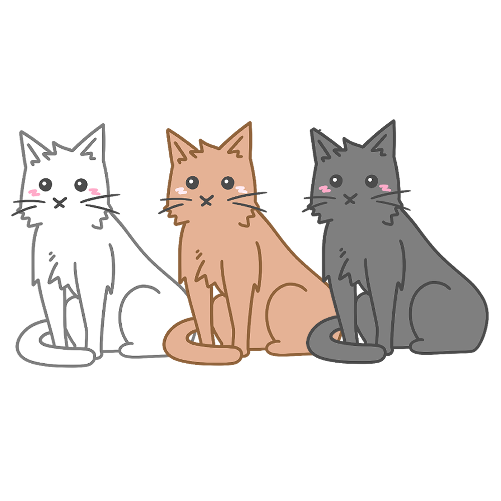 猫 – イラストせんせい|使いやすいフリー素材集